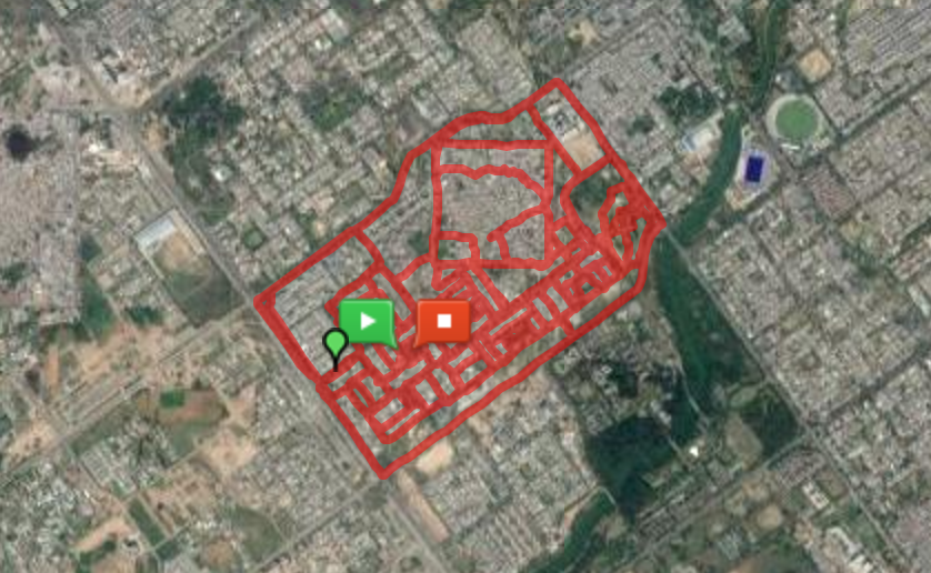 Painting the town red. – Running with a Friend